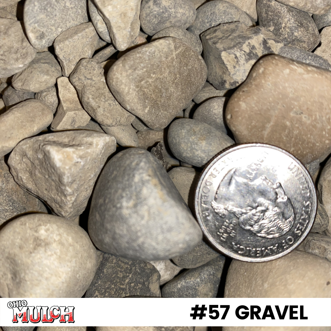 #9007 - #57 Round Gravel (1/2 CY) – Ohio Mulch